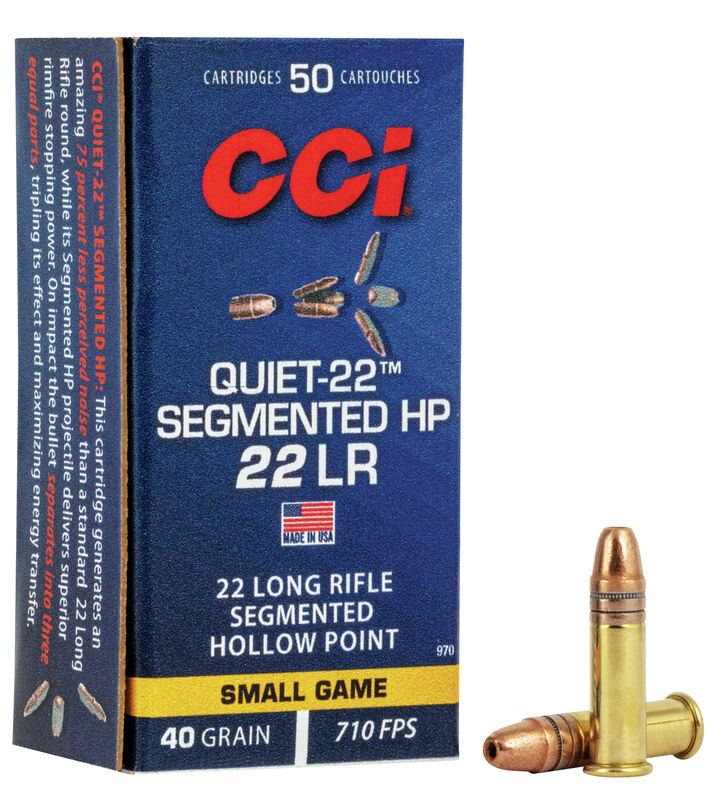 CCI Quiet segmented HP 22LR 40gr 710fps x50 – Bunker Ballistics Pty Ltd