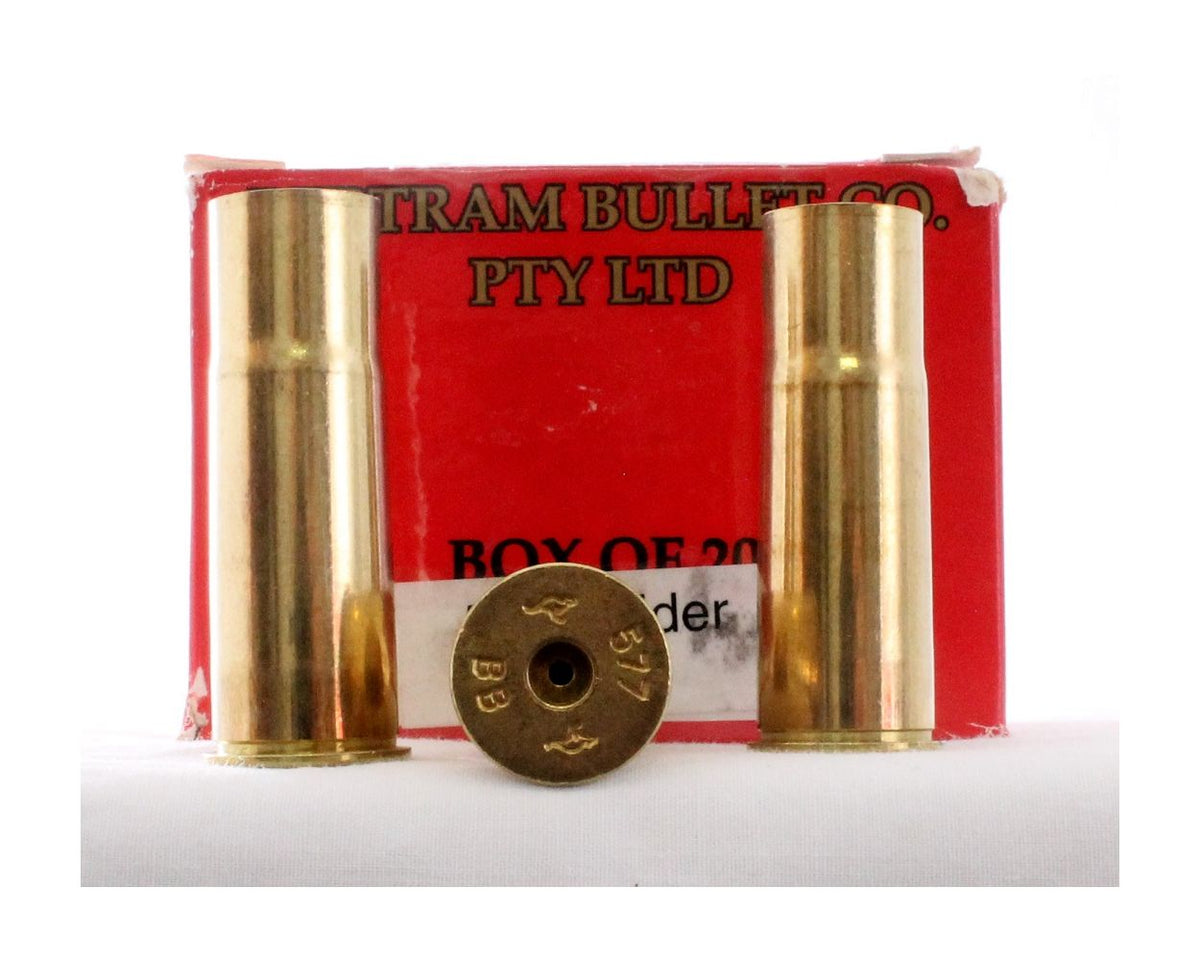Bertram 577 snider brass cases x20 – Bunker Ballistics Pty Ltd