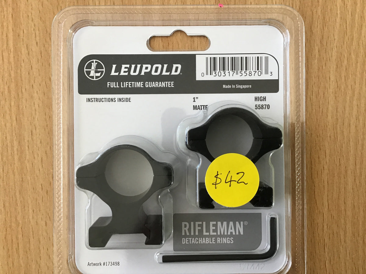 Leupold Rifleman Detachable Rings - 1” high – Bunker Ballistics Pty Ltd