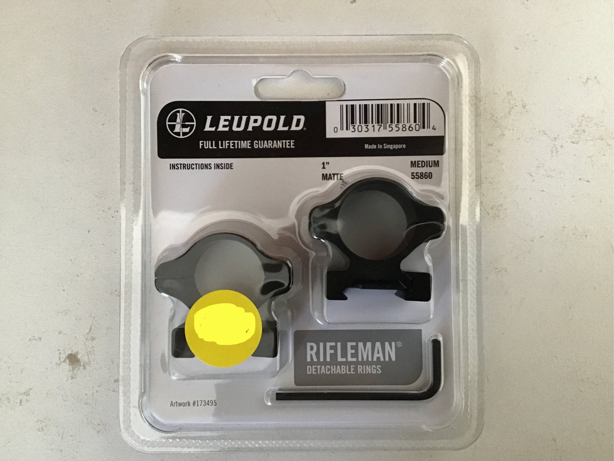 Leupold Rifleman Detachable Rings - 1” medium – Bunker Ballistics Pty Ltd
