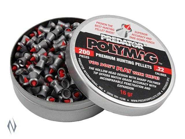 Predator Polymag 22cal pellets (200) – Bunker Ballistics Pty Ltd