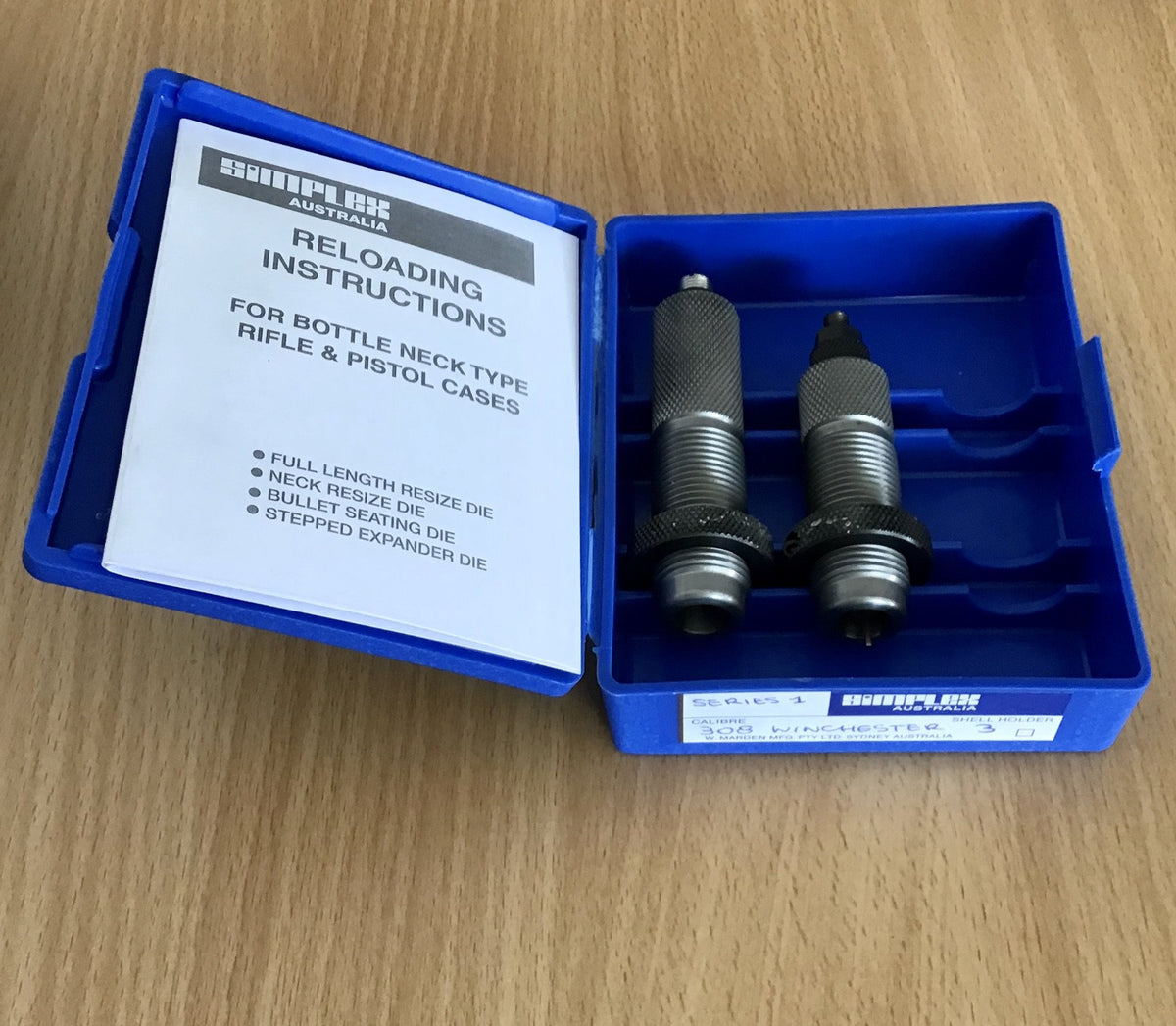 Simplex Master series 2 die set 308win – Bunker Ballistics Pty Ltd